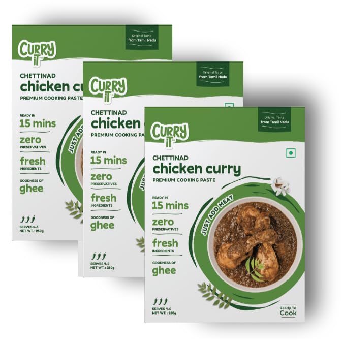 Amazon.com : CURRYiT Instant Chettinad Chicken Curry Paste | Just Add ...