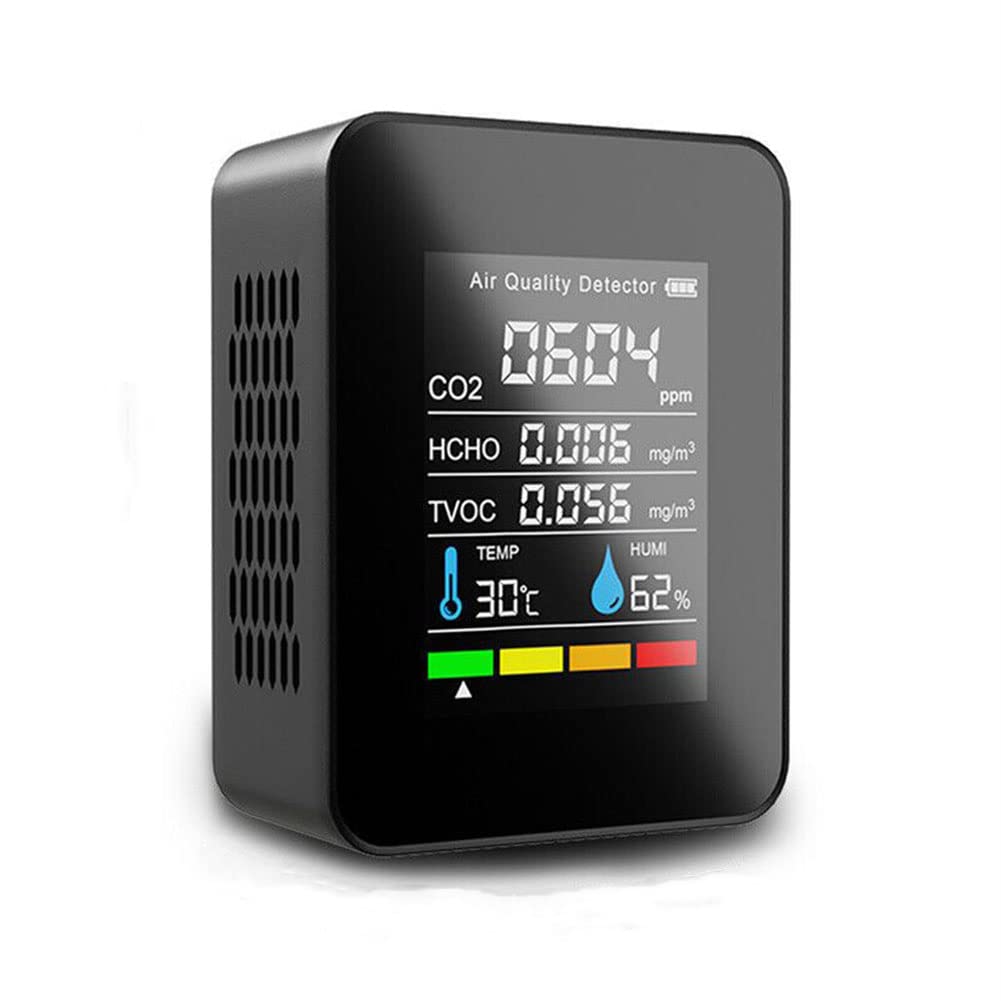 Buy 5 in 1 Infrared Air Quality Monitor Hygrometer Thermometer CO2 ...