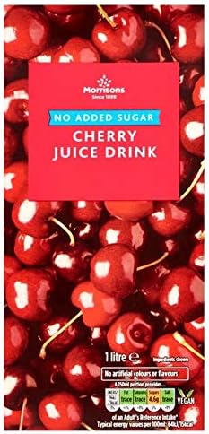 Morrisons No Added Sugar Cherry Juice, 1L : Amazon.co.uk: Grocery