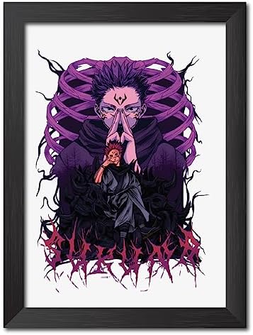 TenorArts Sukuna Poster Jujutsu Kaisen Anime Laminated Posters Framed ...