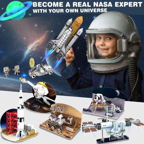 Fanbusa 3D Space Puzzle Set for Kids, Space Outer Puzzles for 7 8 9 10 ...