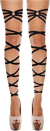 Amazon.com: deladola Leg Wraps Rave O-Ring Non-Slip Thigh Garter Wrap ...