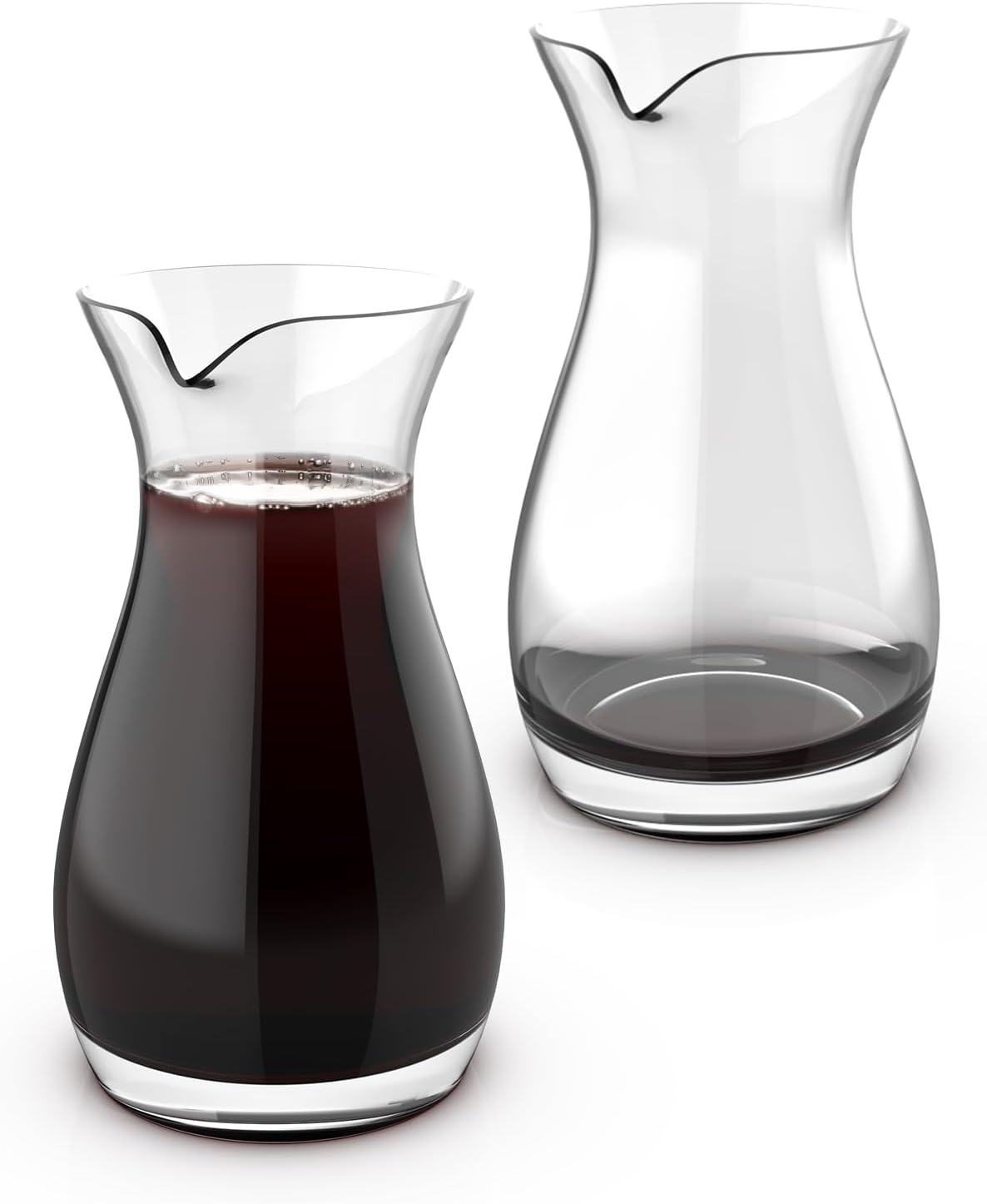 Amazon.com: Single Serving Glass Wine Carafe 6.5 oz - Mini Decanters ...