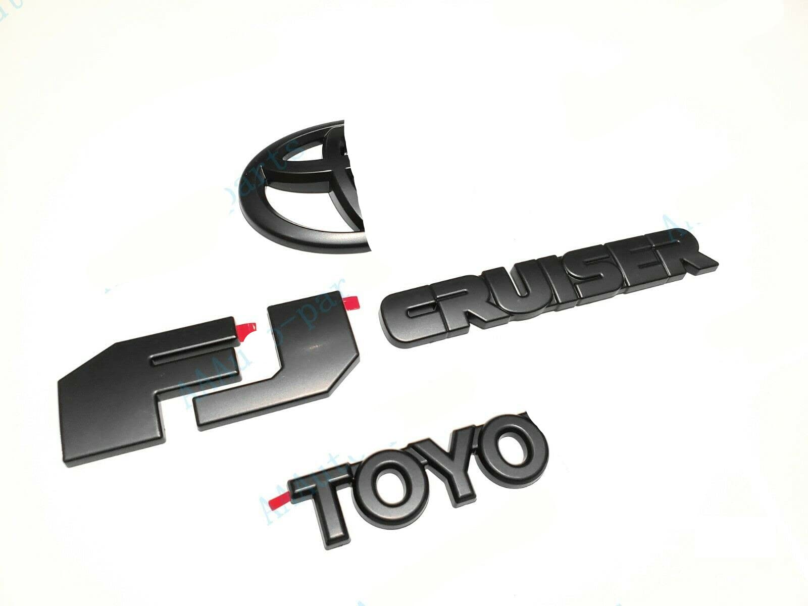 Buy bingyufengzi Matte Black Overlay Emblem for FJ Cruiser 2007-2015 ...