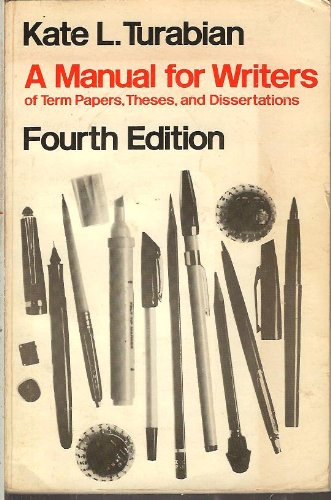 A Manual for Writers: Turabian, Kate: Amazon.com: Books