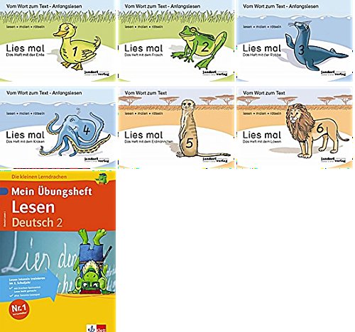 Lies mal Heft 1 Ente, 2 Frosch, 3 Robbe, 4 Krake, 5 Erdmännchen, 6 Löwe ...