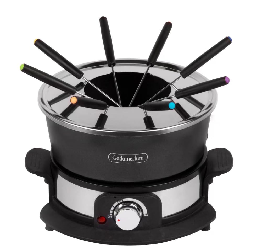 Amazon.com: Electric Fondue Pot Set for Chocolate, 1300W Cheese Fondue ...