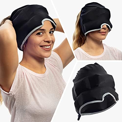 Buy Headache and Migraine Relief Cap - A Headache Ice Mask or Hat Used ...