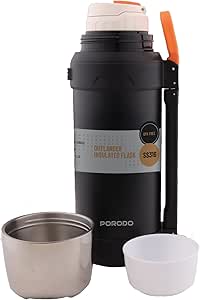 Porodo Lifestyle Outlander Insulation Flask 2L, 100% Leak-Proof Lid ...