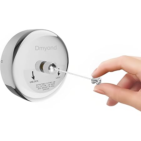 Amazon.com: BESy Retractable Clothesline SUS304 Stainless Steel Clothes ...