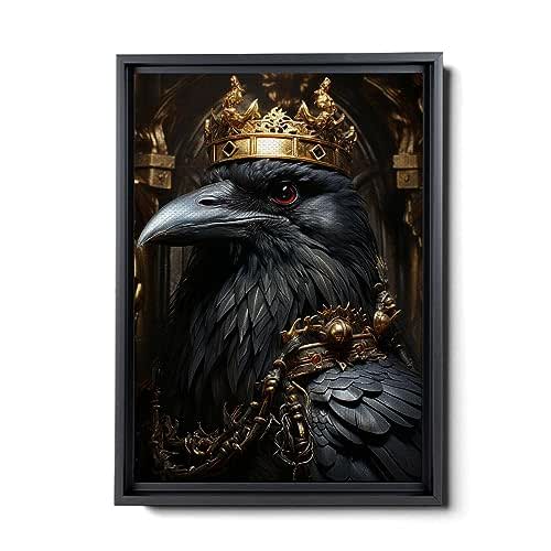 Amazon.com: Crow King, Victorian Raven, The Black Crow With A Crown On ...