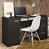Amazon.com: Madesa Computer Desk 53 Inch with 3 Drawers 1 Door and 1 ...