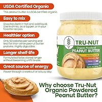 Amazon.com: Tru-Nut Organic Peanut Butter Powder - Made with Natural ...
