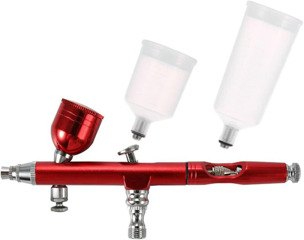 Amazon.com: HUBEST Dual-Action Airbrush Spray Gun Gravity Feed Airbrush ...