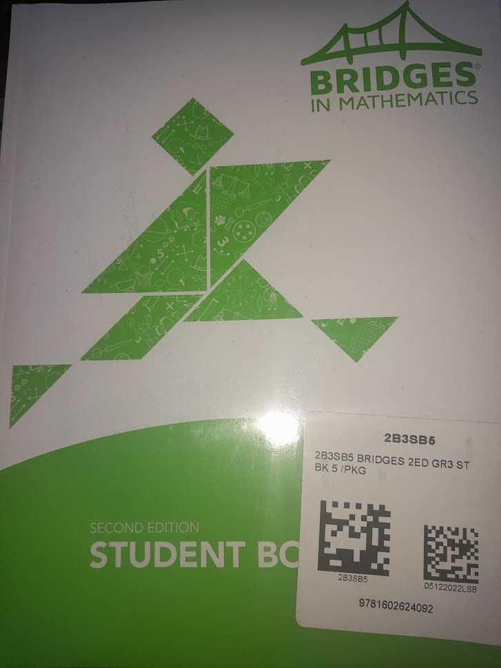 Bridges in Mathematics, Grade 3, Student Book: MATH LEARNING CENTER ...
