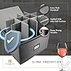 Amazon.com: HOMELUX THEORY Mug Storage Box with Dividers Hard Shell ...