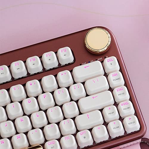 Azio IZO Wireless BT5/USB PC & Mac Mechanical Keyboard, Baroque Rose ...