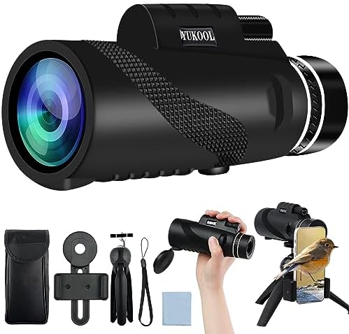 YUKOOL 80×100 HD Monoculars,High Powered Monocular Telescope for ...