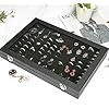 Amazon.com: GISK 100 Slots Ring Display Case with Transparent Lid Ring ...