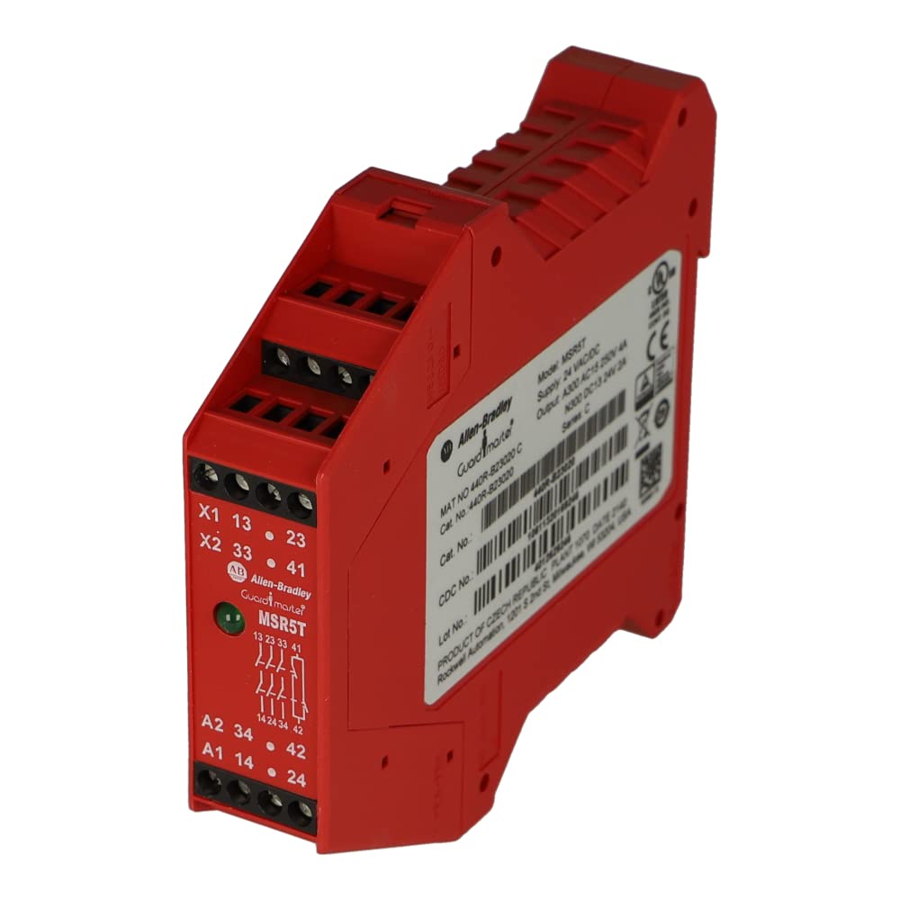 440R-B23020 | GUARDMASTER Minotaur MSR5T Monitoring Safety Relay 24VAC ...