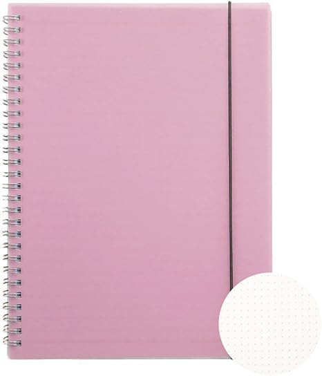 Amazon.com : Zhi Jin A5 Plastic Cover Notebook Spiral Journal Memo ...