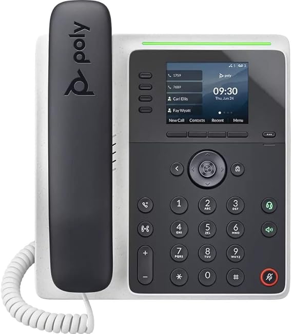 Amazon.com : Poly Edge E220 IP Desk Phone – 4-line Keys Supporting up ...