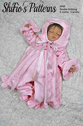 Knitting Pattern - KP60 - Baby Matinee Jacket And Hat Set - UK ...