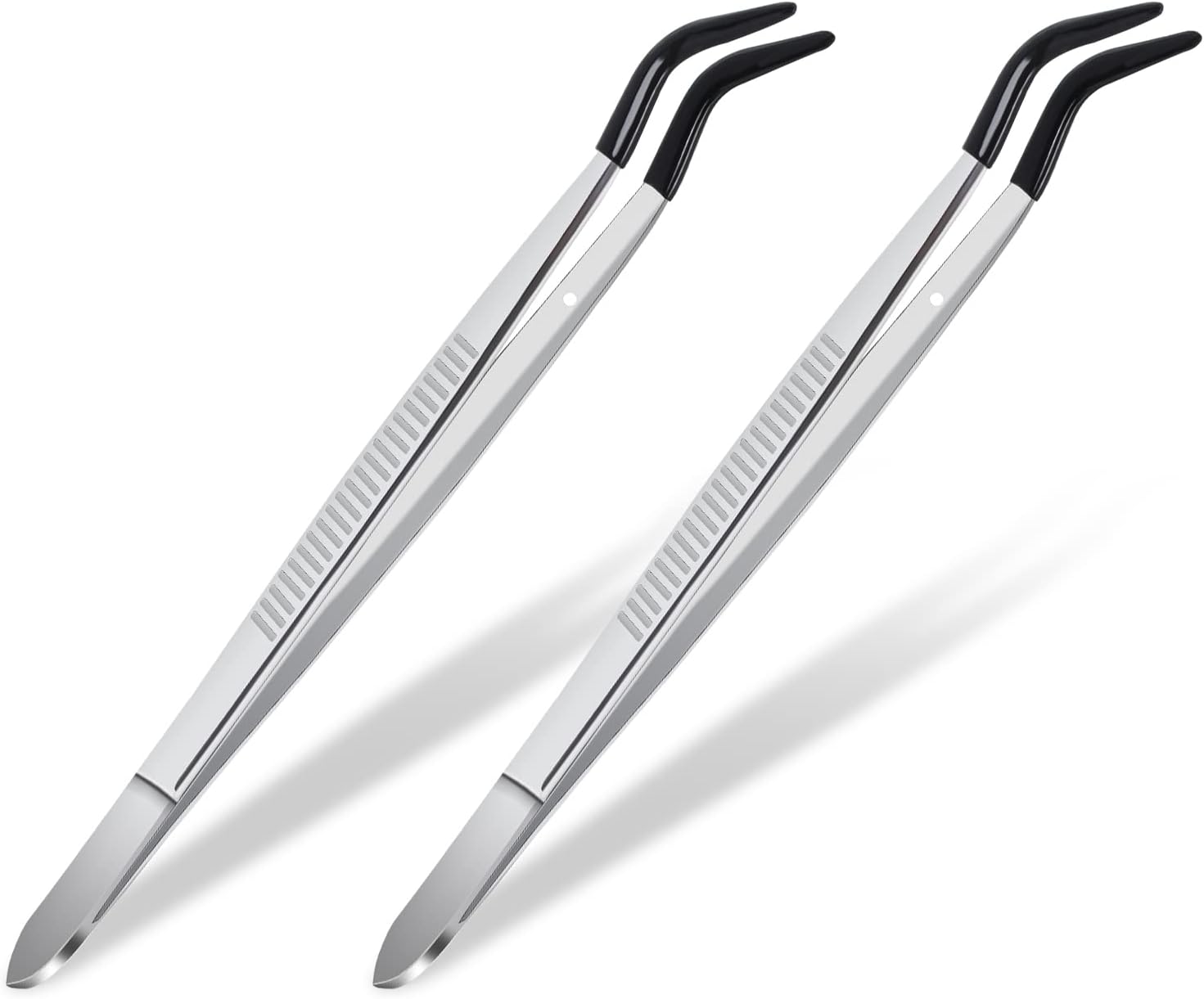 Amazon.com: Honoson 2 Pieces Tweezers curved Bent Tip Tweezers with ...