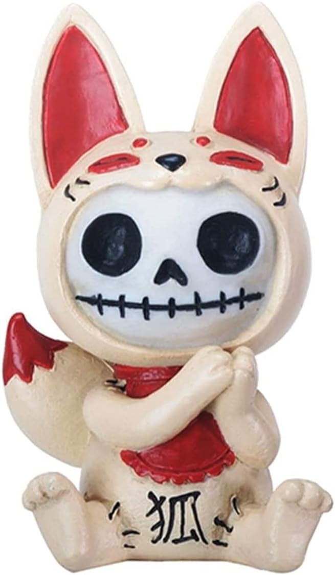 Amazon.com: Black Mao Mao Cat Furry Bones Statue Display : Home & Kitchen
