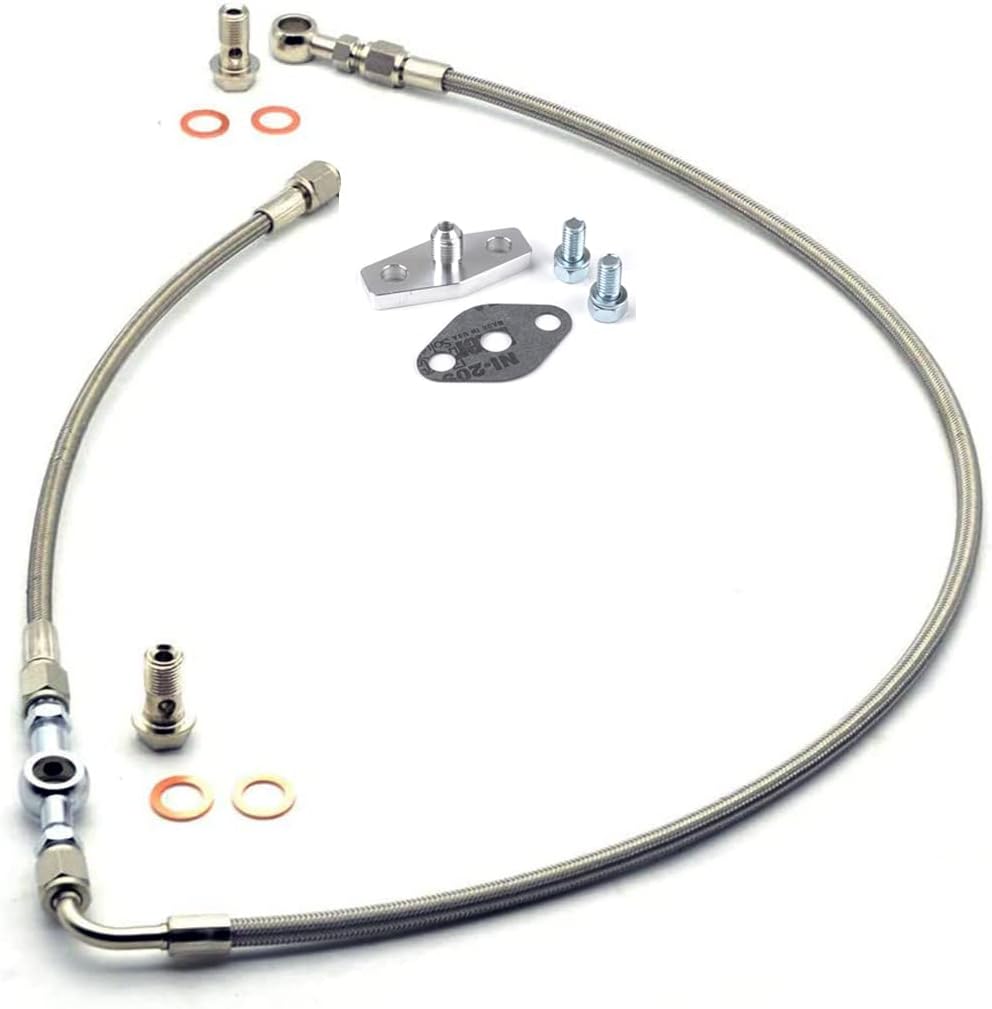 Amazon.com: AVCS/Turbo Oil Feed Line For Subaru 02~06 WRX/04~14 STI w ...