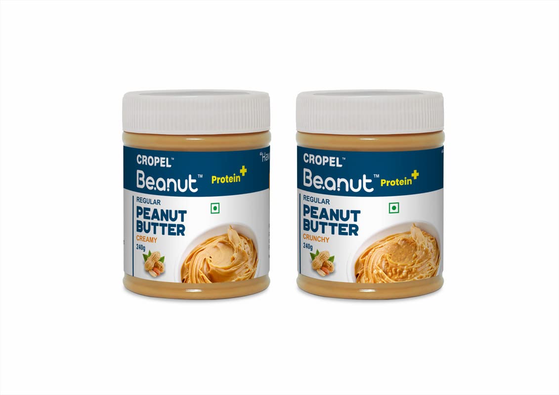 Beanut Peanut Butter Creamy + Crunchy Protein, Non GMO, Gluten Free ...