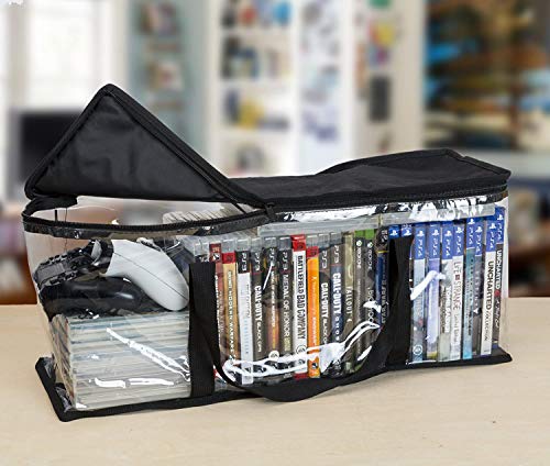 Set of 2 DVD Storage Bags (Holds 40 DVD's Each - 80 Total!). Convenient ...