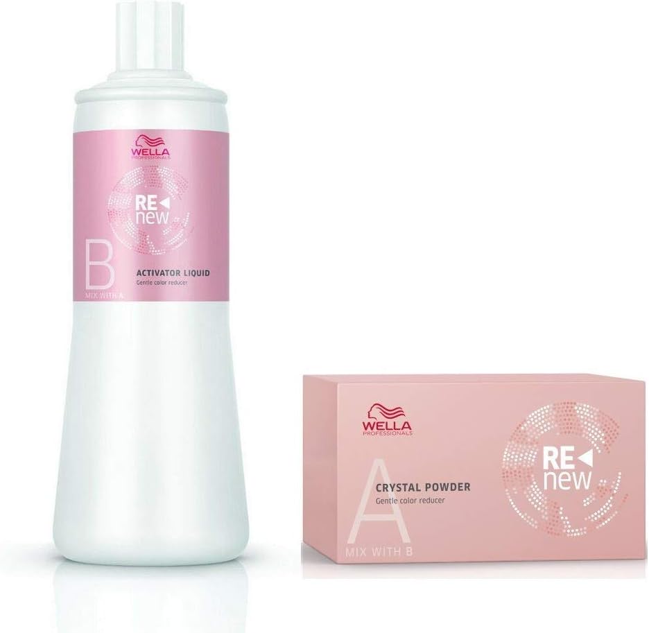 Wella Color Renew Activator Liquid 500 ml + Crystal Powder 5 x 9 g Set ...