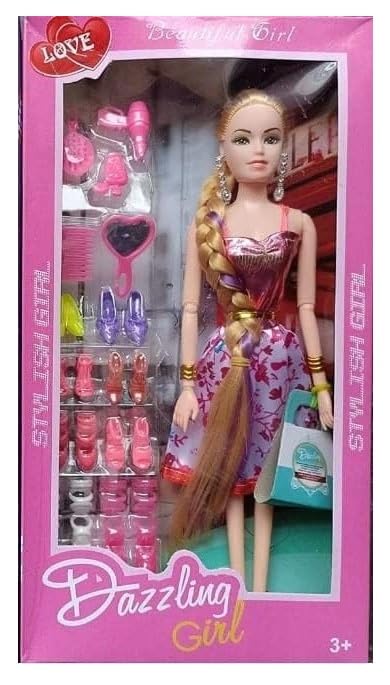 MACKBOND COLLECTION Modern Fashion Sparkle Girl Doll with Accessories ...