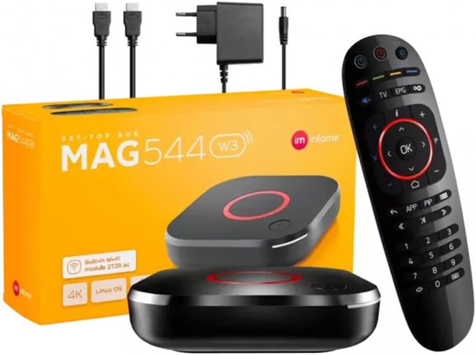 2024 Genuine MAG 544 W3 4K Built-in Dual Band Wireless 2.4G/5G Linux TV ...