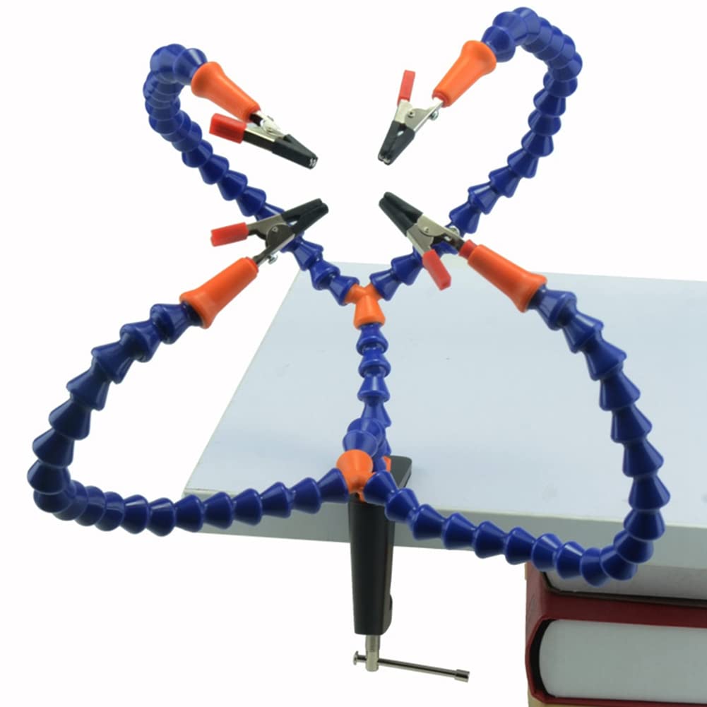 Snapklik.com : 4 Pcs Flexible Arm Helping Hands Third Hand Soldering ...