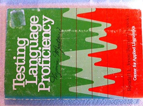 Amazon | Testing Language Proficiency | Jones, Randall L., Spolsky ...