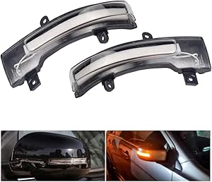 Amazon.com: Hacreyatu For-Mitsubishi Outlander ASX 2013-2020 Lancer 2016 LED Dynamic Turn Signal ...
