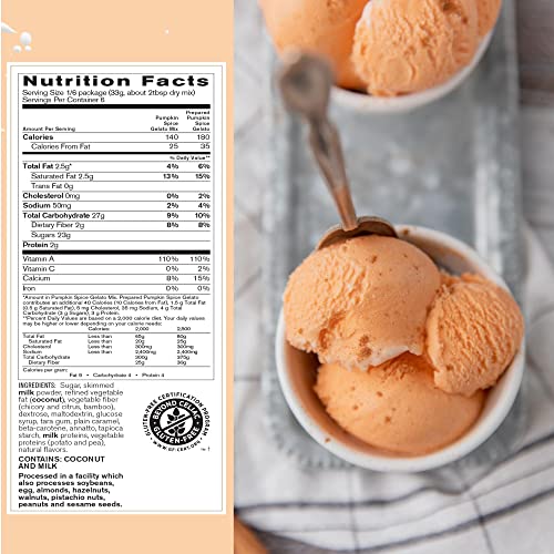 Franzese Pumpkin Spice Gelato Mix | Imported From Italy, Authentic ...