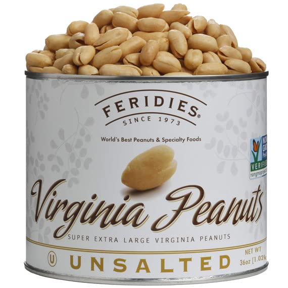 Amazon.com: FERIDIES Super Extra Large Unsalted Virginia Peanuts - 36oz ...