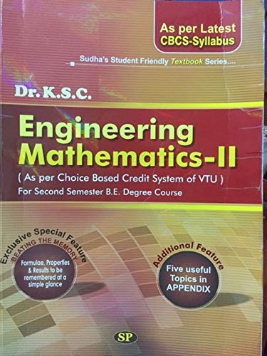 Engineering Mathematics-II by dr.KSC : Amazon.in
