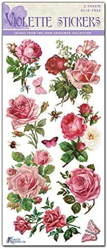 Amazon.com: Violette Stickers Red Roses