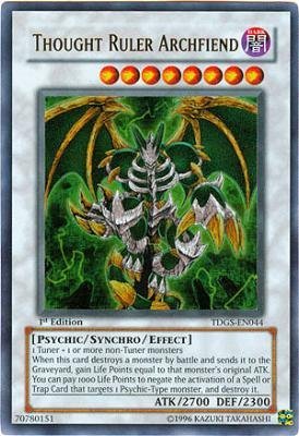 Amazon.com: Yu-Gi-Oh! - Thought Ruler Archfiend (TDGS-EN044) - The ...