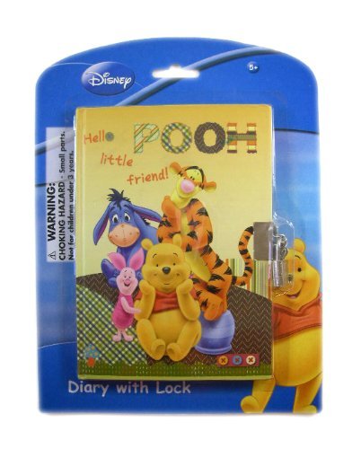 Disney Winnie the Pooh Diary with Lock - Pooh Bear, Eeyore, Tigger and ...