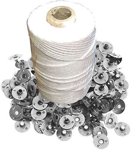 Rafal & She Candle Wick Thread Cotton roll 25 Gram with 100 Piece Wick ...