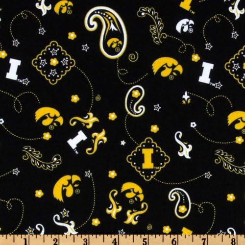 Amazon.com: Collegiate Cotton Broadcloth University of Iowa Bandana ...