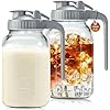 Amazon.com: Glass Pitchers with Lid and Handle, 32oz Breast Milk ...