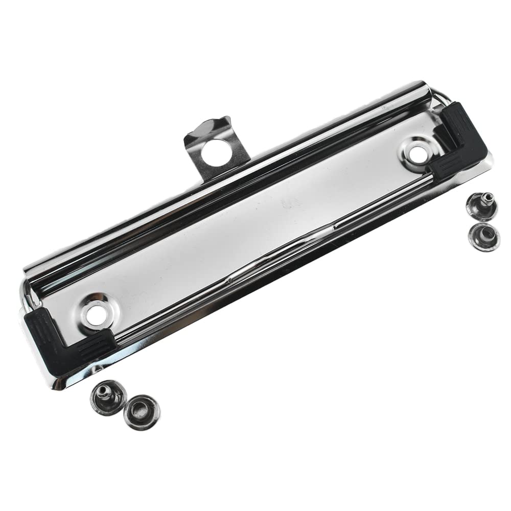 Amazon.com : HAHIYO 4.72 Inches Silver Metal Clipboard Clips with ...