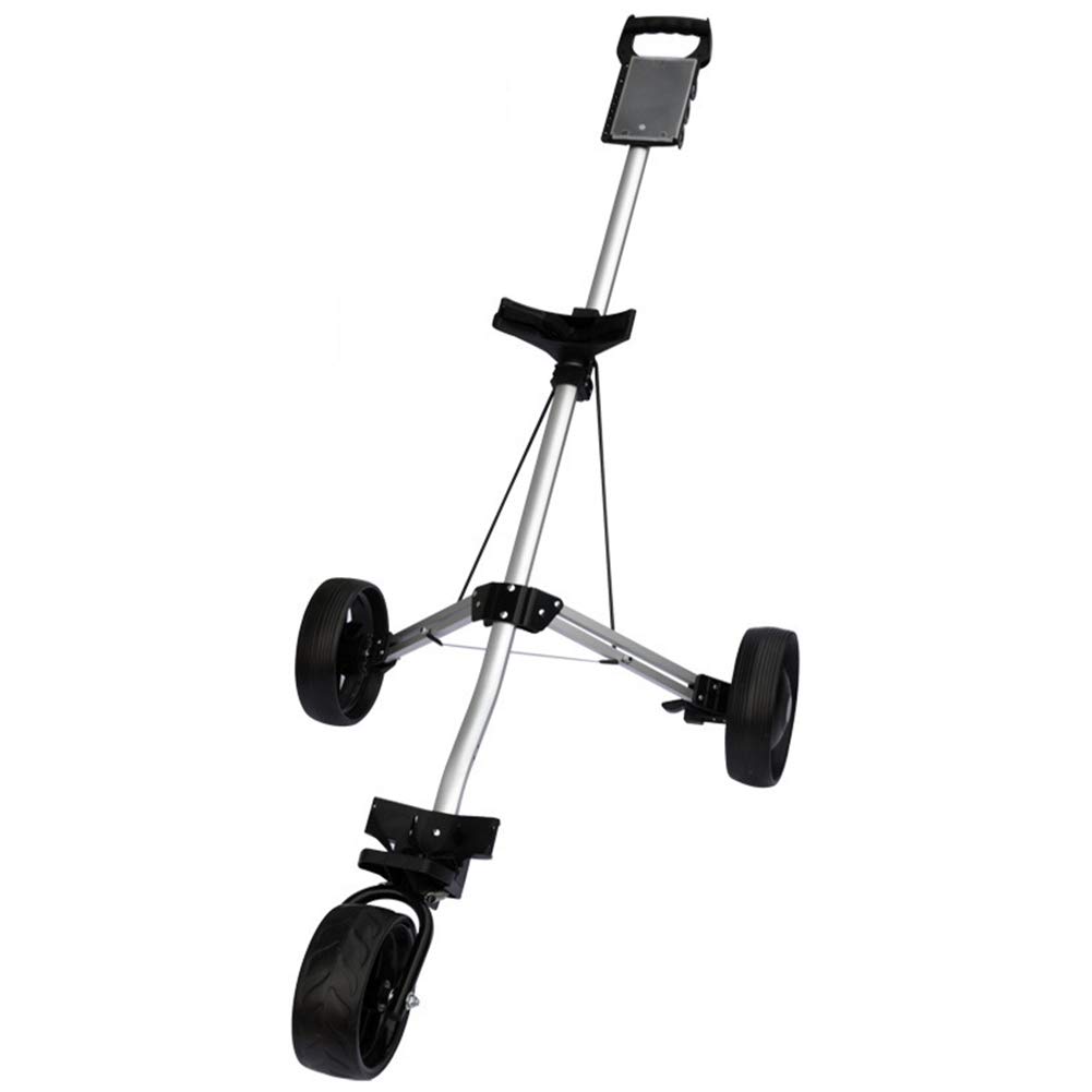 Buy KXDLR 3 Wheel Golf Trolley Push Pull Golf Cart - Foot Brake - One ...