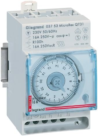 Legrand 003753 Microrex QT31, analogue time switch 230 V, 50-60 Hz ...